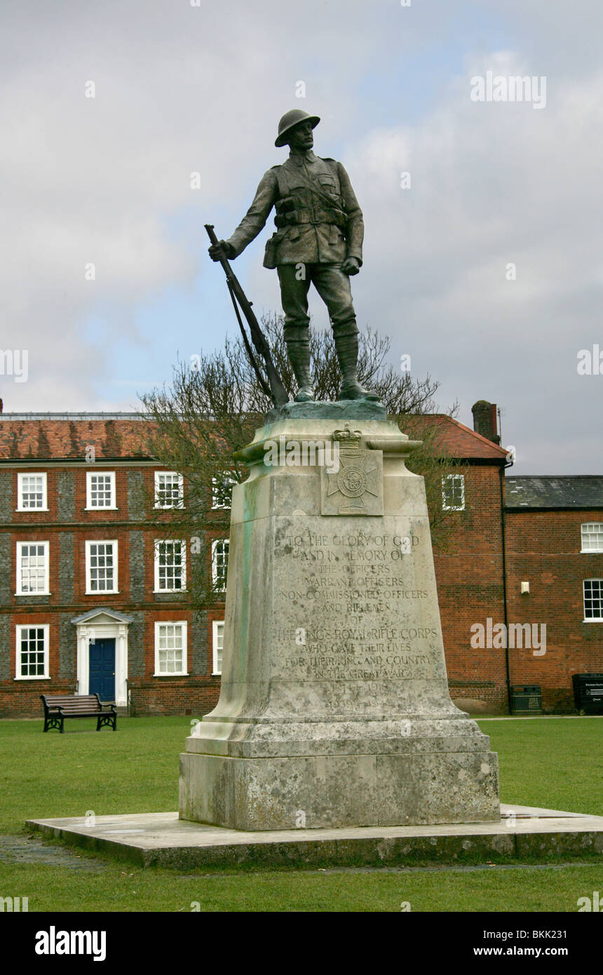 War Memorial to the Kings Royal Rifle Corps, Winchester Cathedral ...
