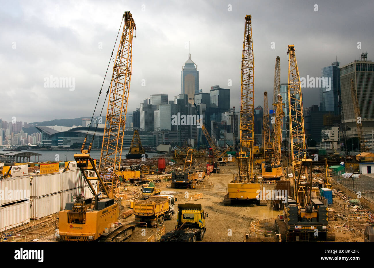 Hong Kong land reclaim Stock Photo - Alamy