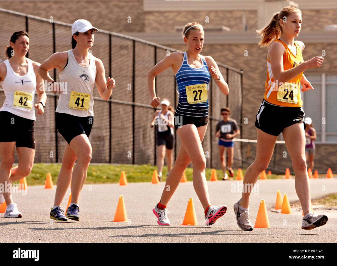 Erika Shaver, 17, competing in the Junior (U-20) Women's 10k Qualifying ...