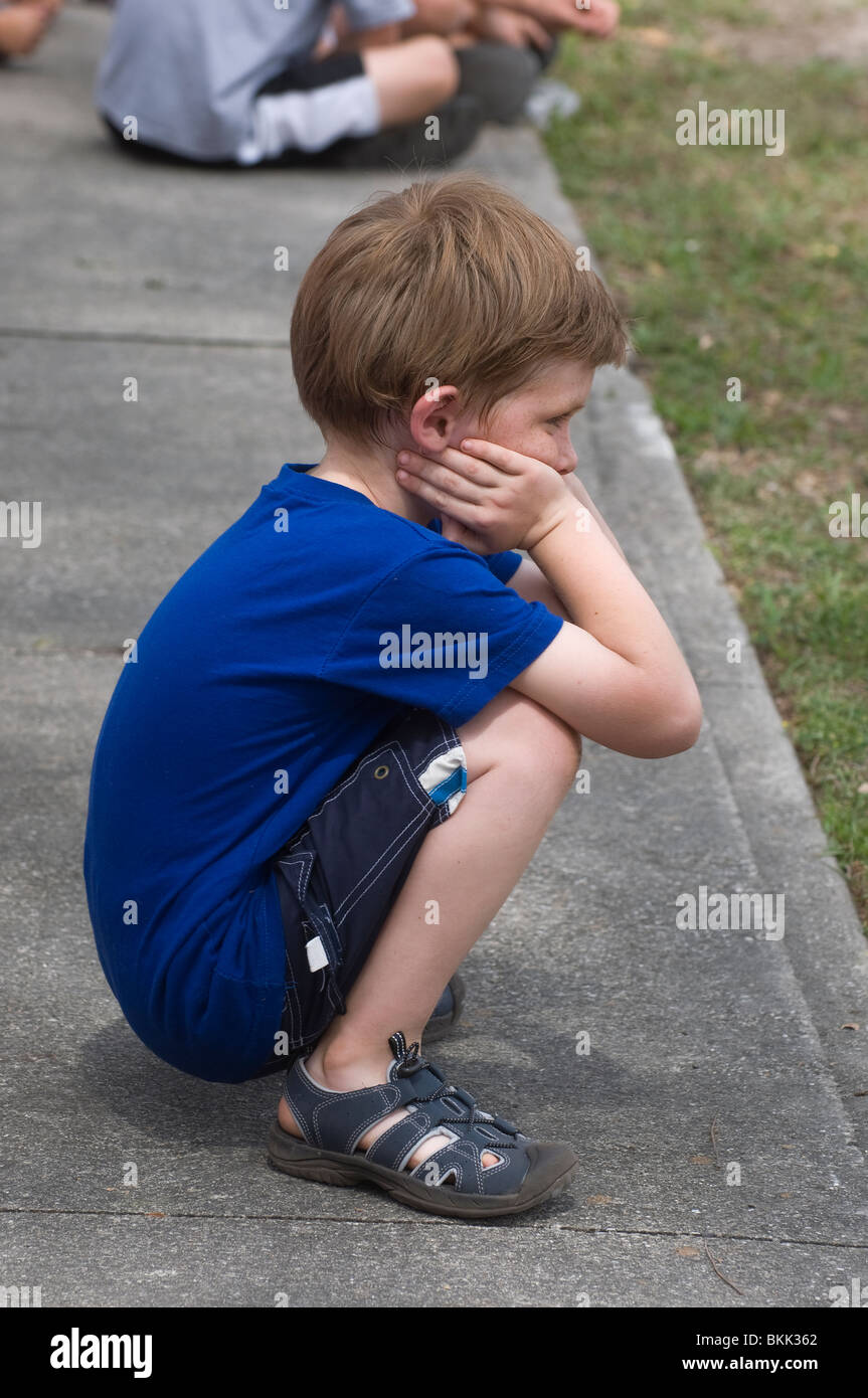 Pioneer Days High Springs Florida young boy waits for western shoot out ...