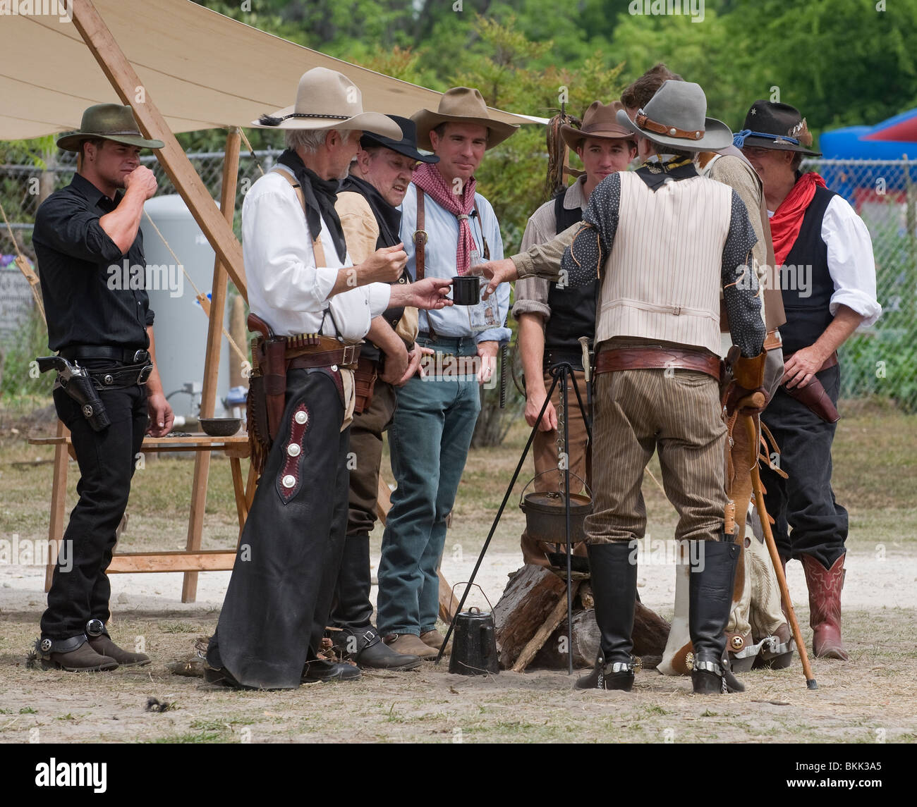 Pioneer Days High Springs Florida western cowboy re enactors waits ...