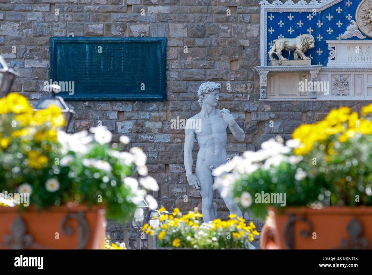 The David, Piazza della Signoria, Florence (Firenze), UNESCO World ...