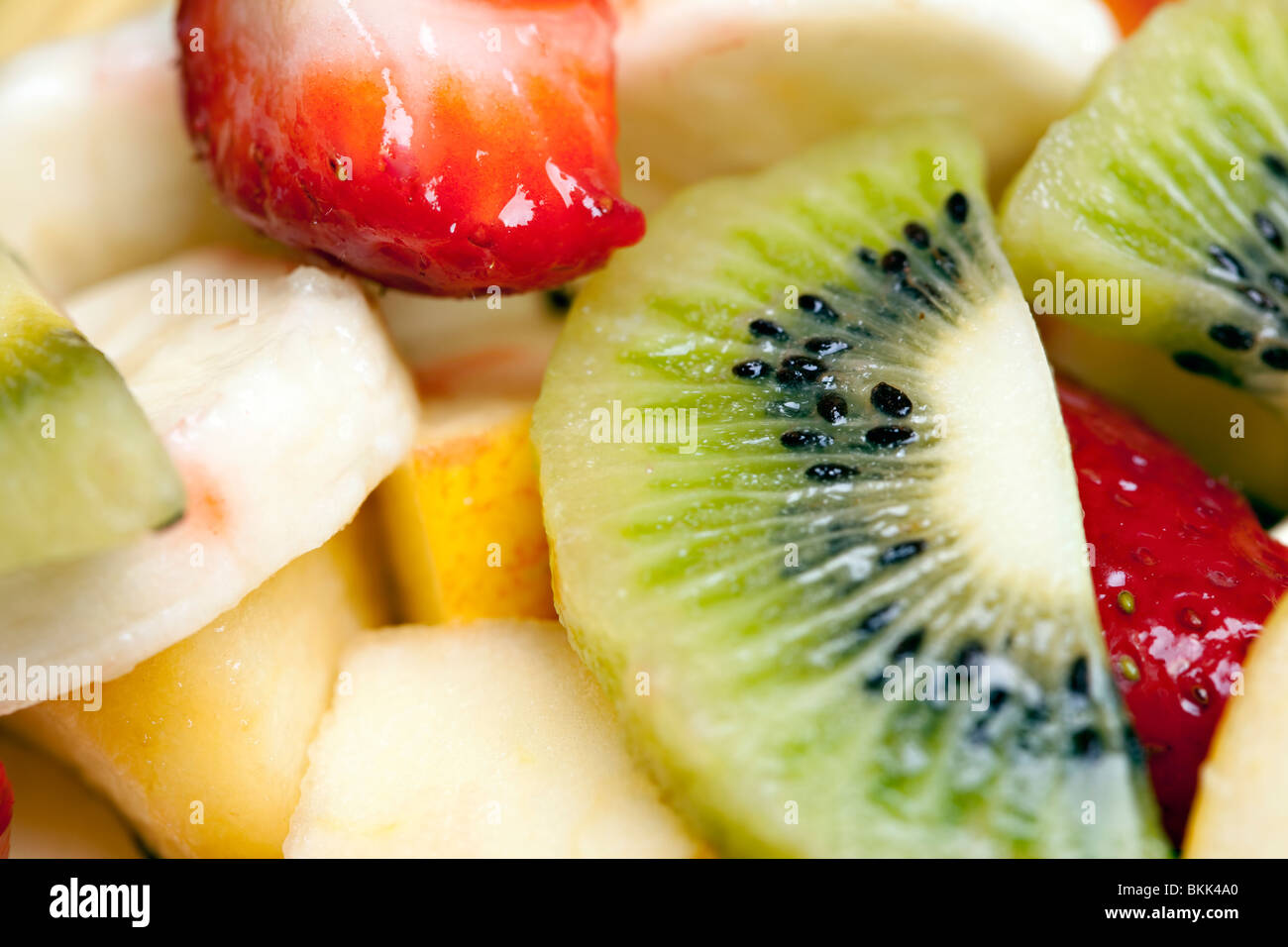 Delicious fresh fruit salad Stock Photo - Alamy