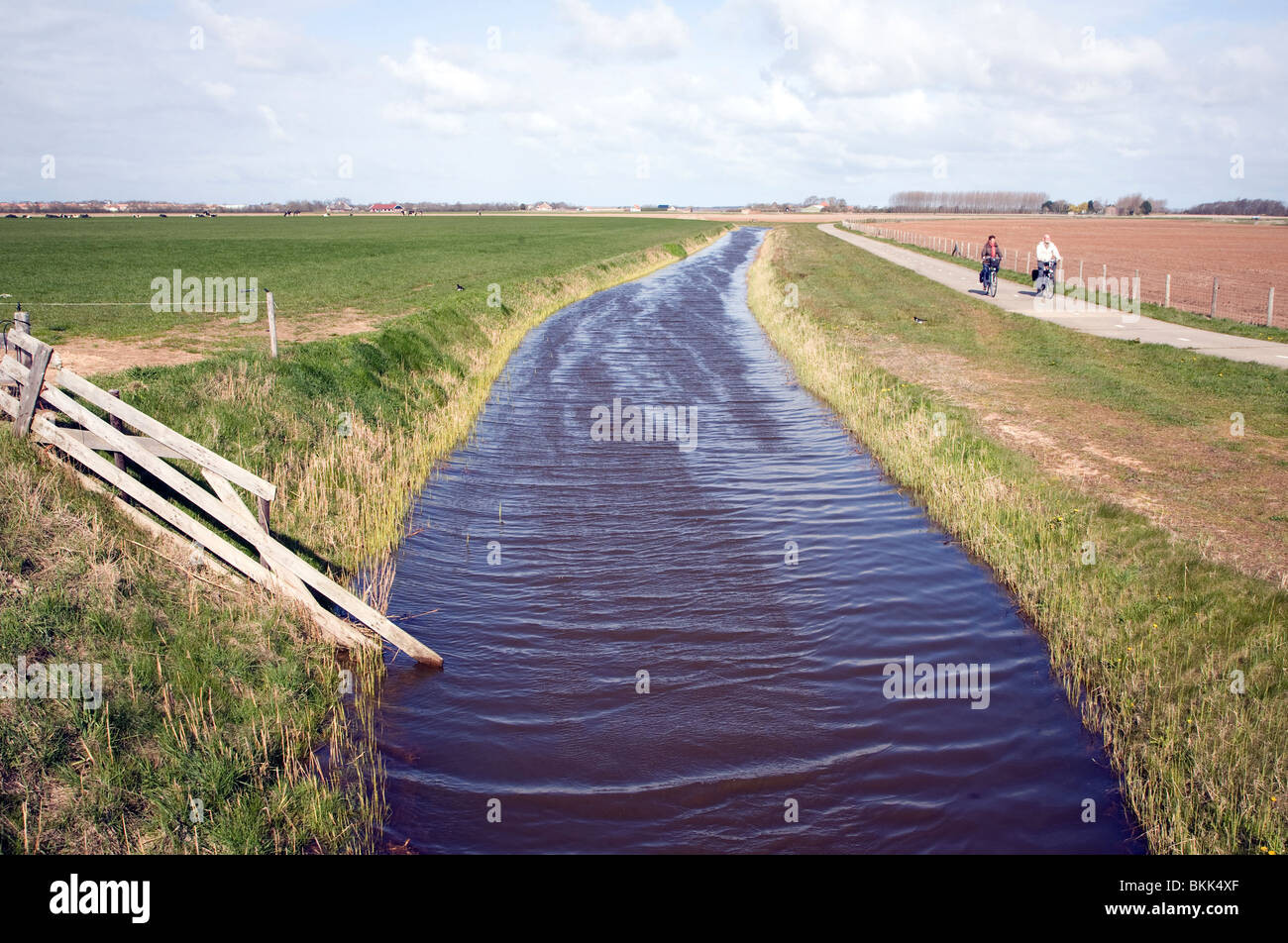Drainage canal landscape hi-res stock photography and images - Alamy