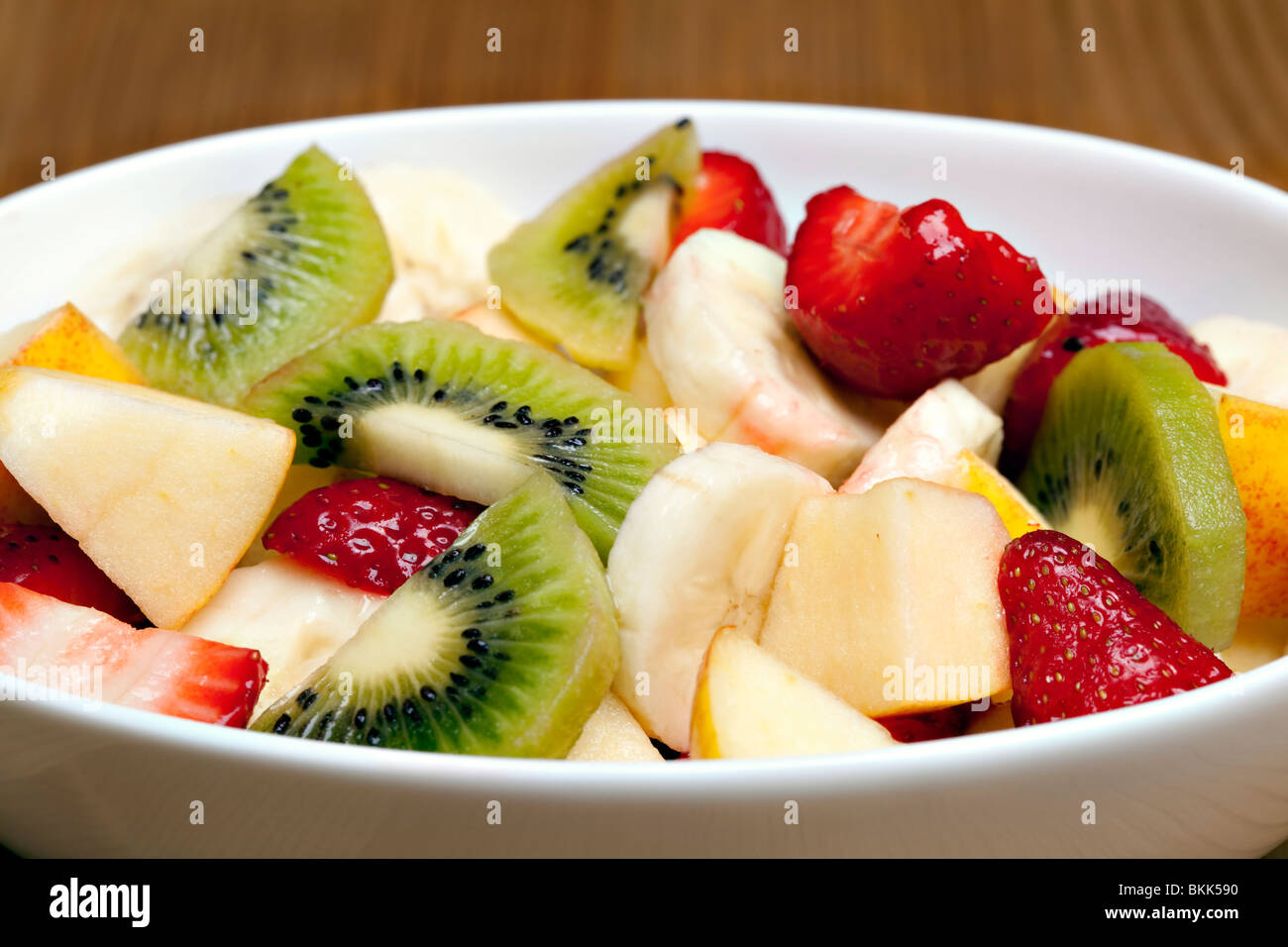 Delicious fresh fruit salad Stock Photo - Alamy