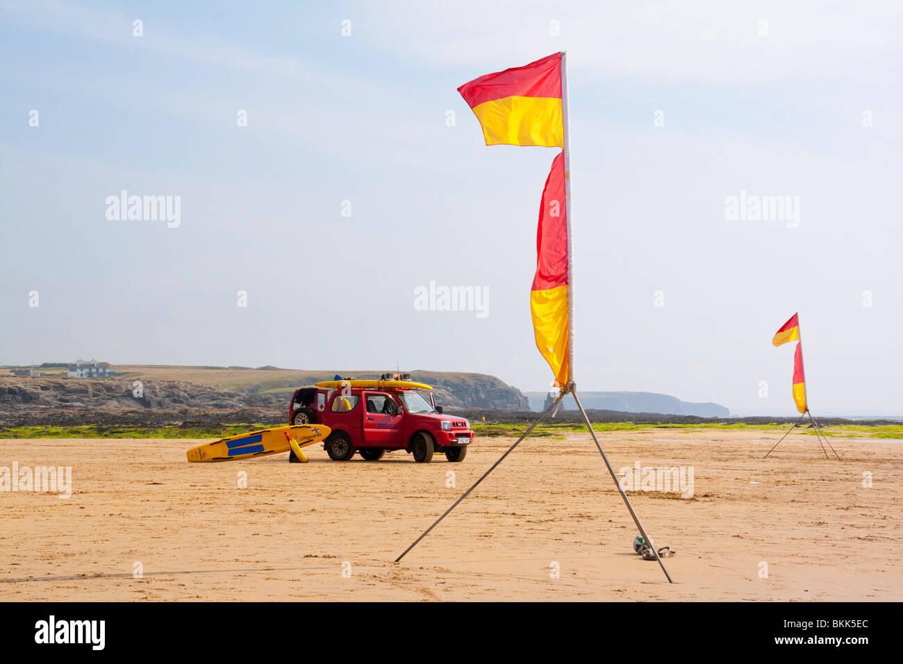 Lifeguard flags hi-res stock photography and images - Alamy