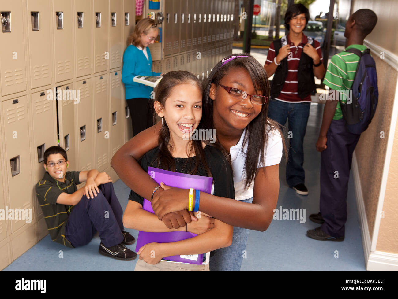 Friends school hi-res stock photography and images - Alamy