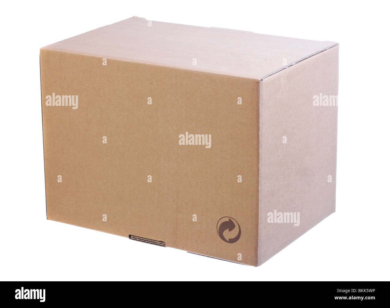 image of a cardboard closed box isolated over a white background Stock ...