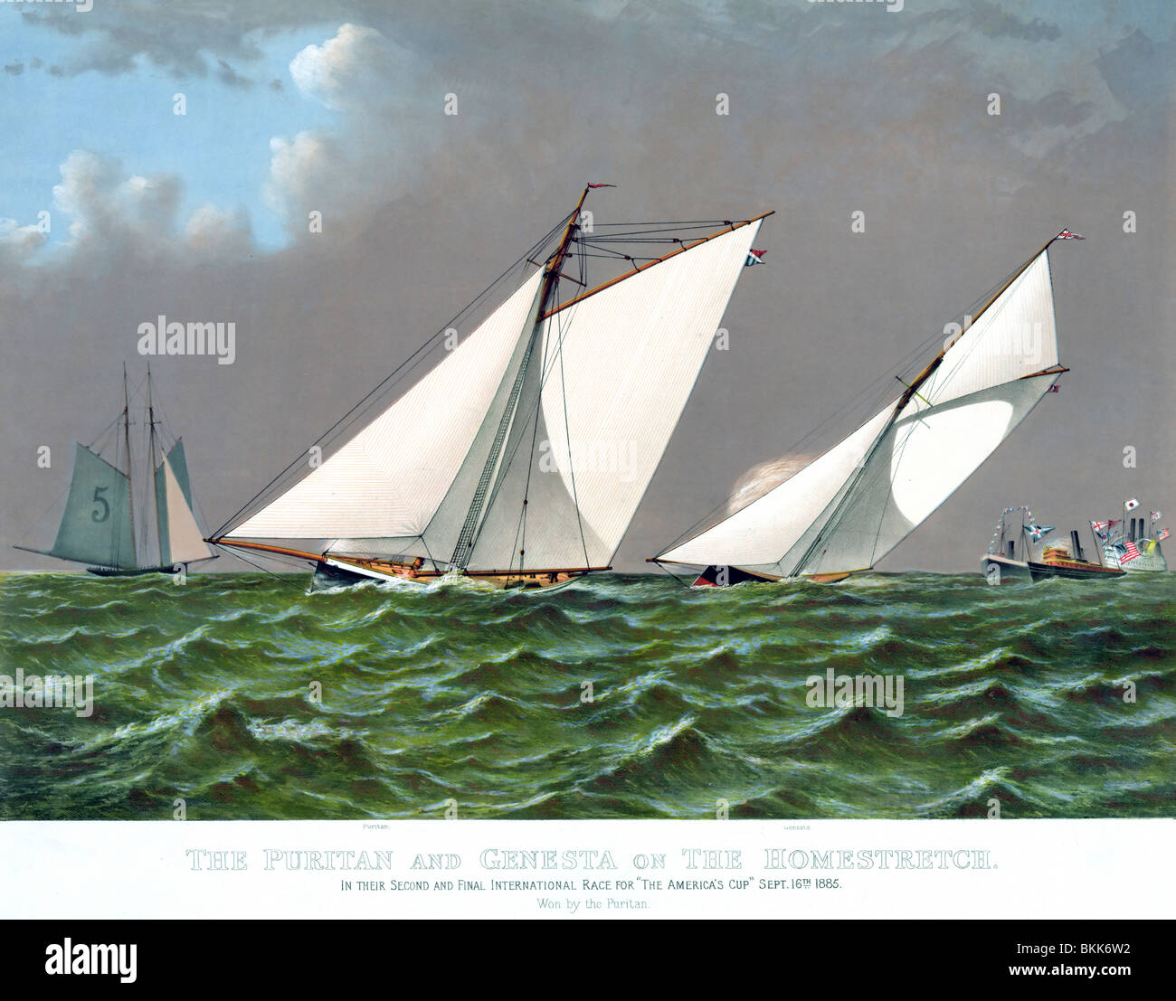 1885 americas cup hi-res stock photography and images - Alamy