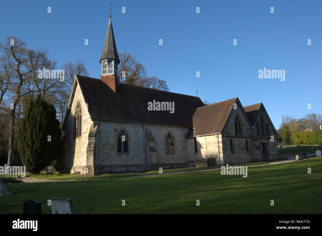 saint bartholomews parish church Cross in hand east sussex Stock Photo ...
