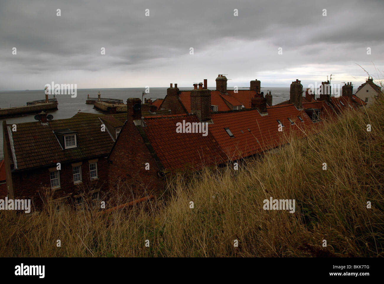 Whitby North Yorkshire UK Roofs Stock Photo - Alamy