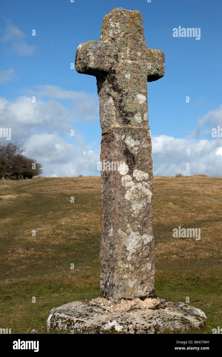 Stone cross dartmoor hi-res stock photography and images - Alamy