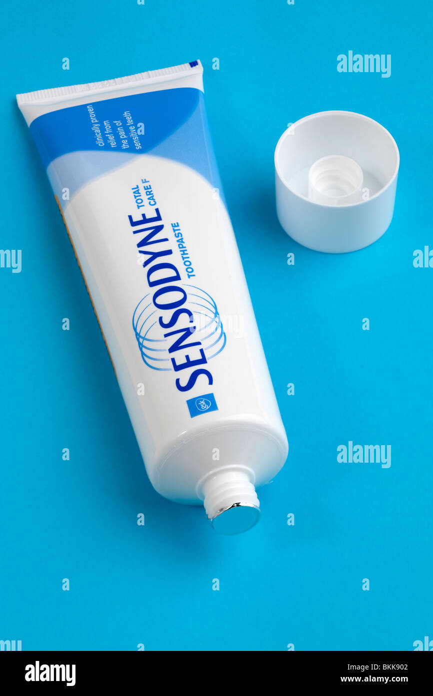 100 ml tube of Sensodyne total care F toothpaste Stock Photo - Alamy