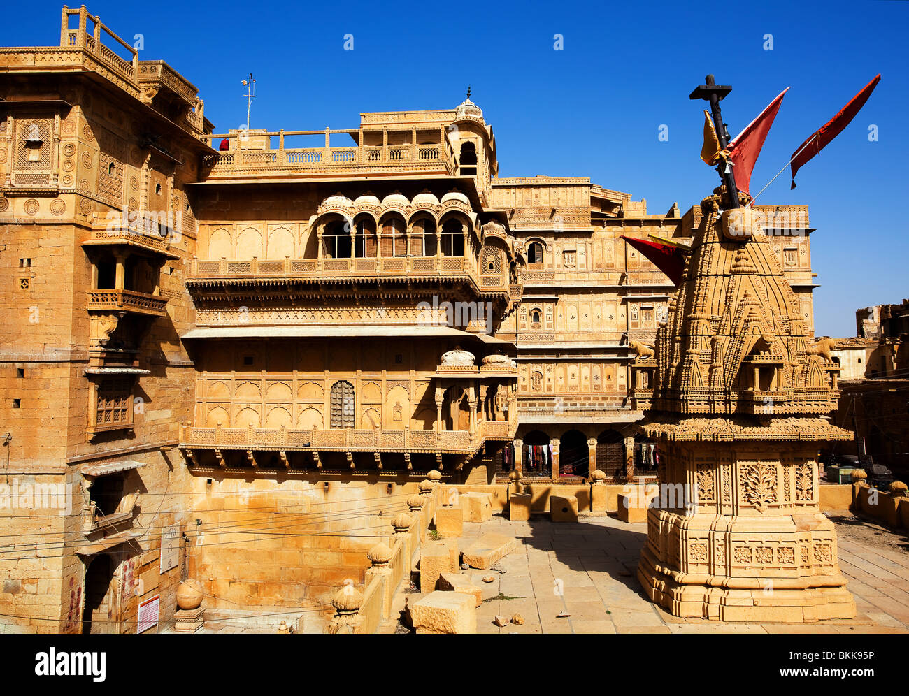 Raj Mahal royal palace of jaisalmer in rajasthan state in india Stock ...