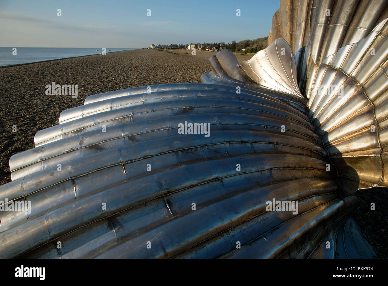Maggie Hamblin Shell Sculpture Aldeburgh Suffolk UK Beach Sea Front ...