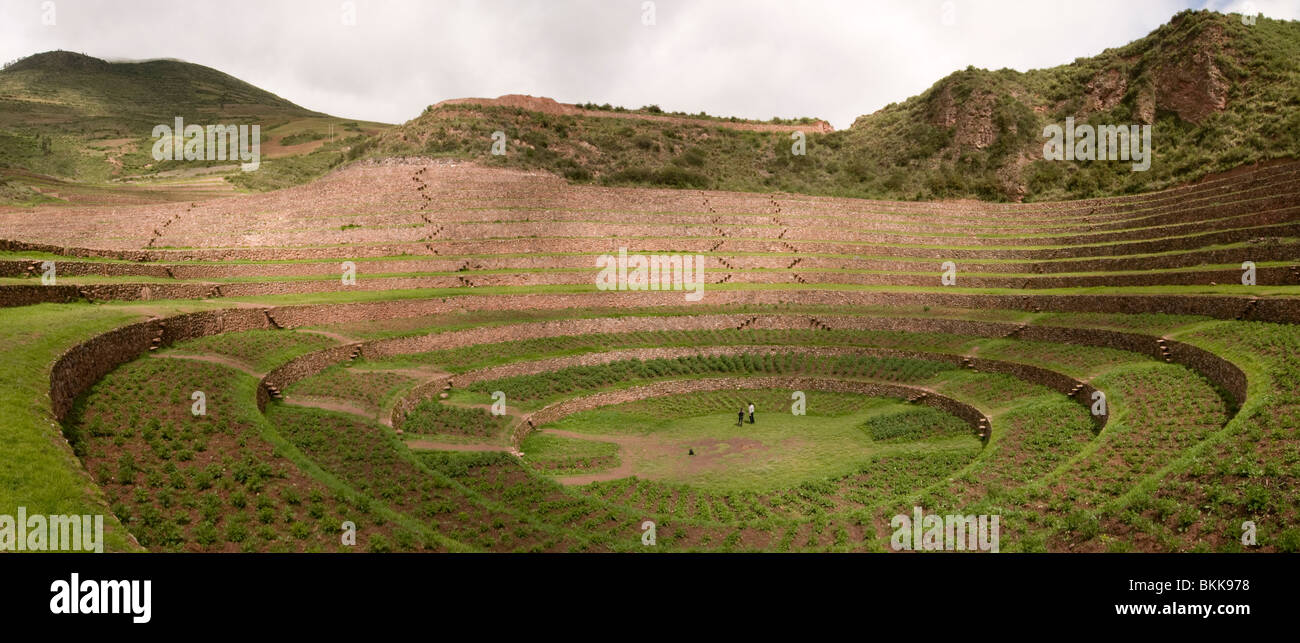 Moray Inca archaeological site in Peru Stock Photo - Alamy