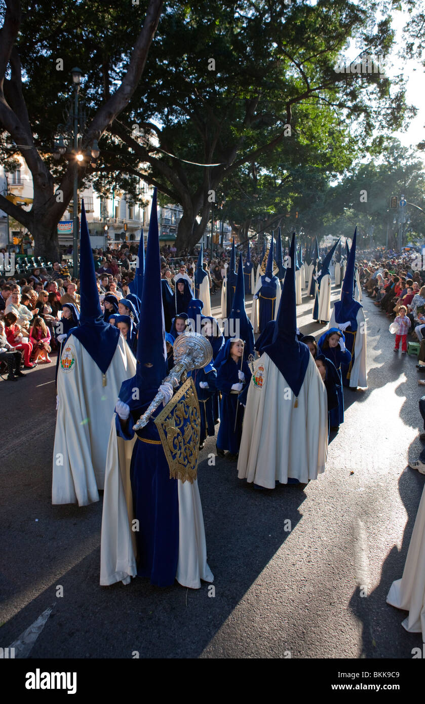 Semana Santa Procession in Holy Week. Malaga. Andalusia. Province ...
