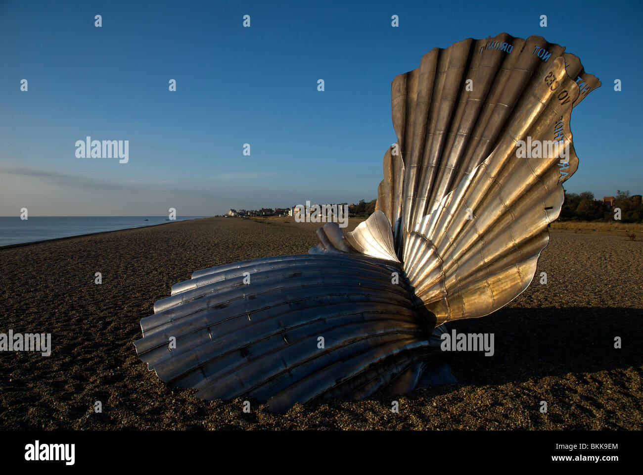 Maggie Hamblin Shell Sculpture Aldeburgh Suffolk UK Beach Sea Front ...