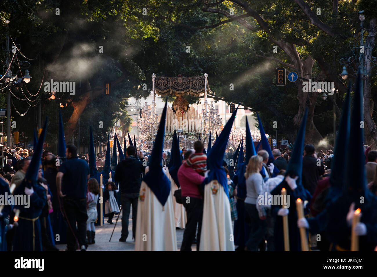 Semana Santa Procession in Holy Week. Malaga. Andalusia. Province ...
