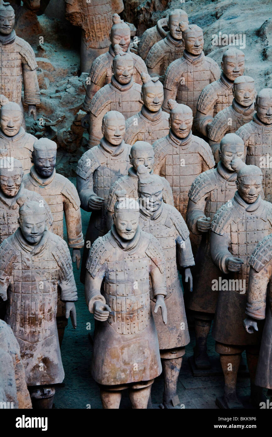 the world heritage, the terracotta army of the emperor Qin Shi Huandis ...