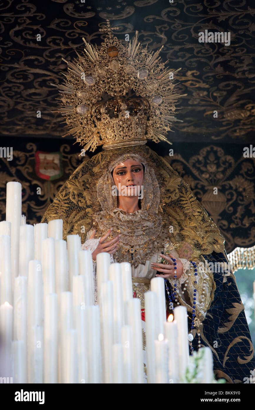 Semana Santa Procession in Holy Week. Malaga. Andalusia. Province ...