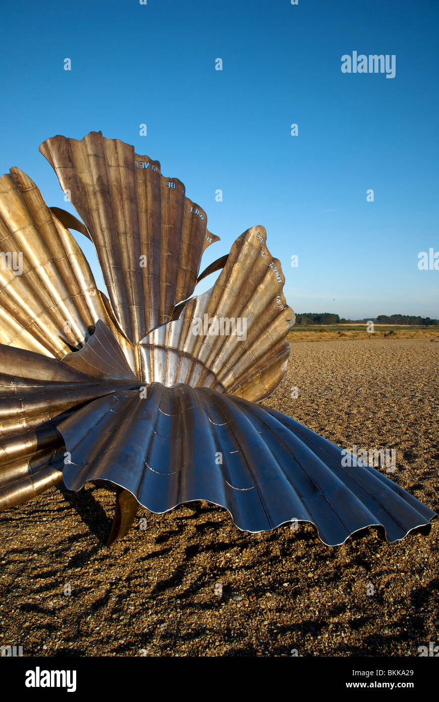 Maggie Hamblin Shell Sculpture Aldeburgh Suffolk UK Beach Sea Front ...