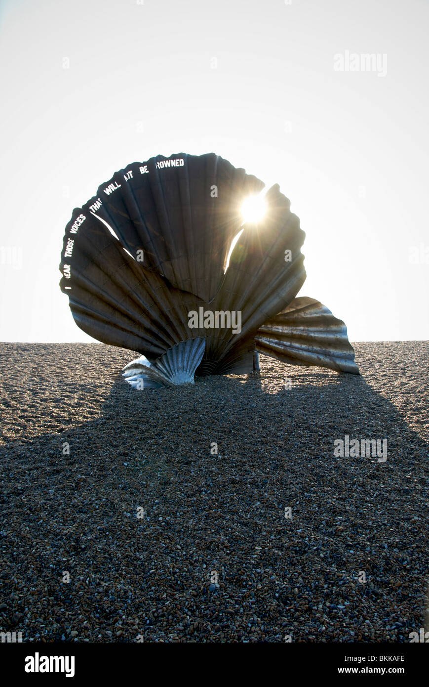 Maggie Hamblin Shell Sculpture Aldeburgh Suffolk UK Beach Sea Front ...