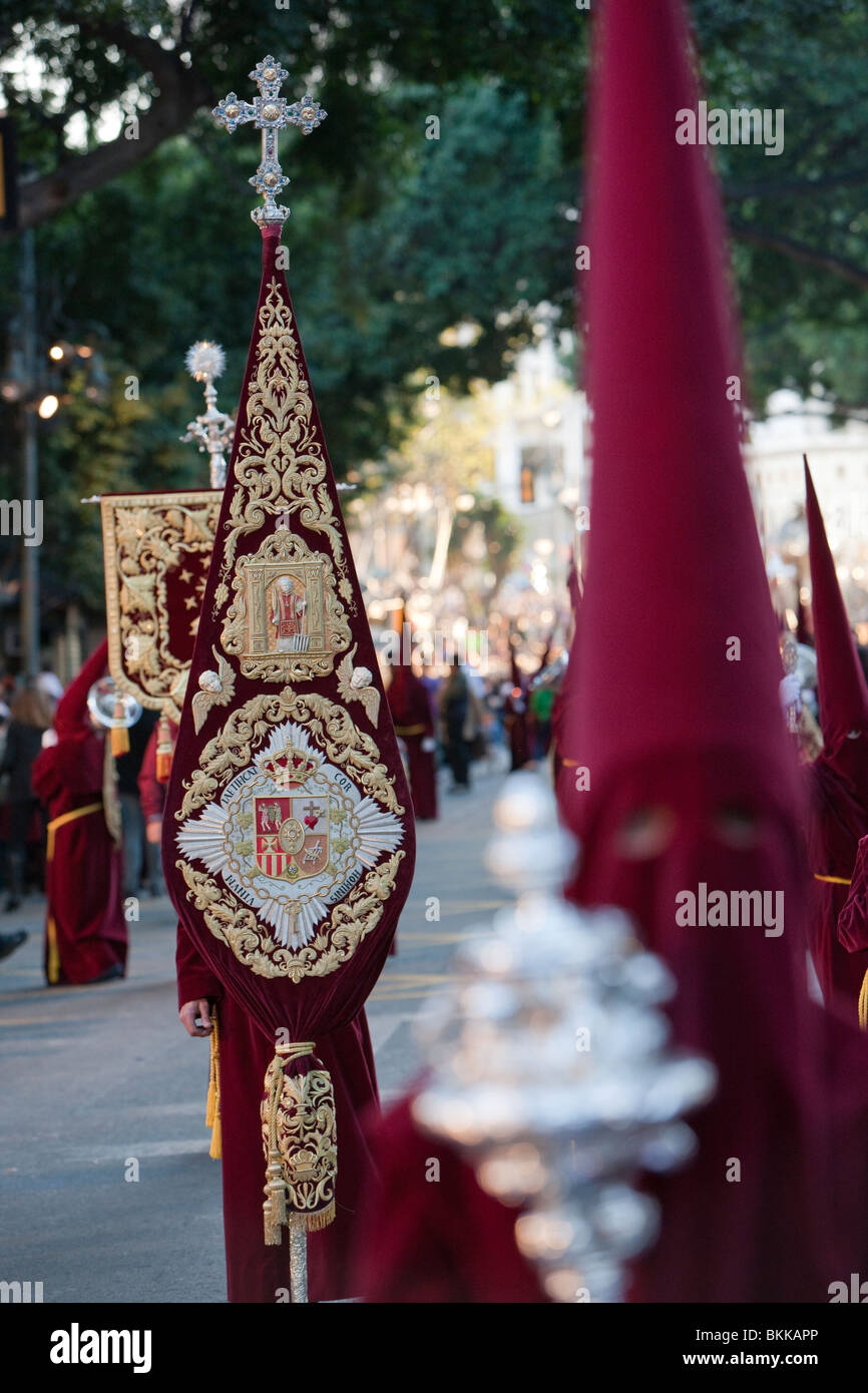 Semana Santa Procession in Holy Week. Malaga. Andalusia. Province ...