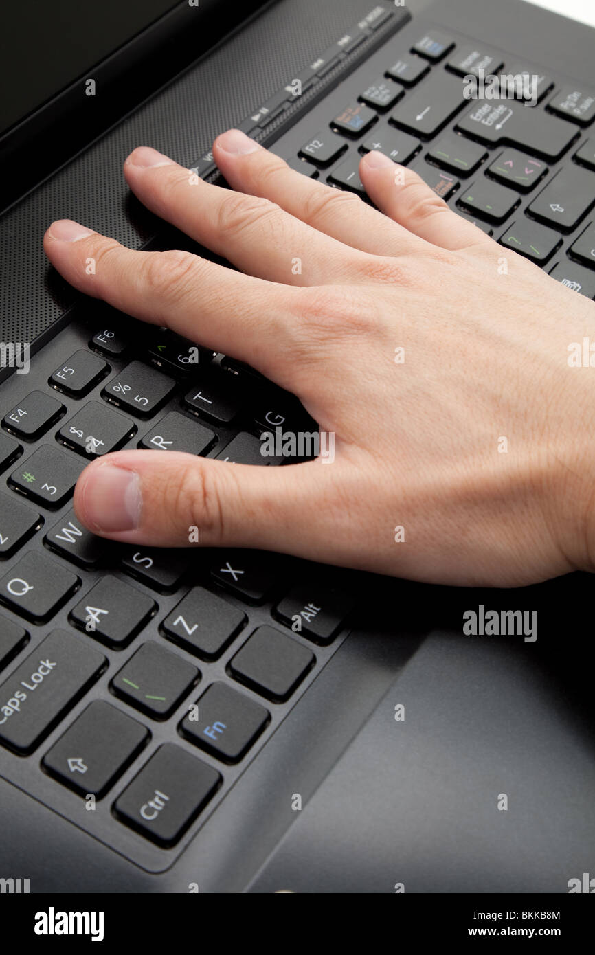 Black Computer Keyboard close up Stock Photo - Alamy