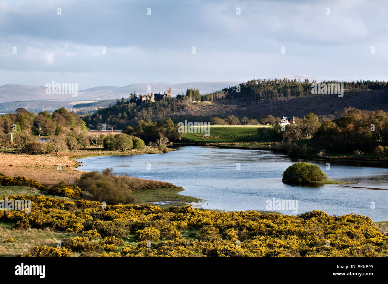 View over the Kyle of Sutherland near Invershin, Sutherland, Scotland ...