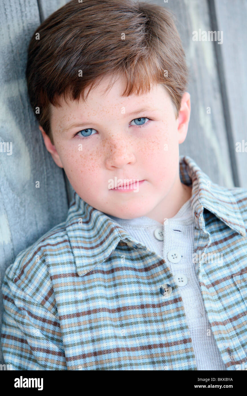 Portrait Of A Boy Stock Photo - Alamy