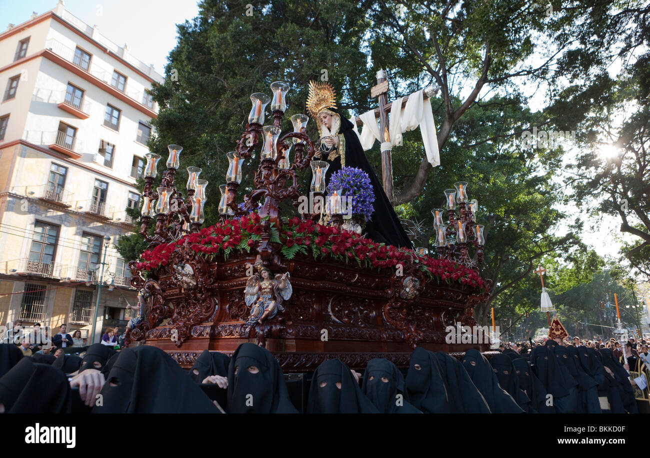 Semana Santa Procession in Holy Week. Malaga. Andalusia. Province ...