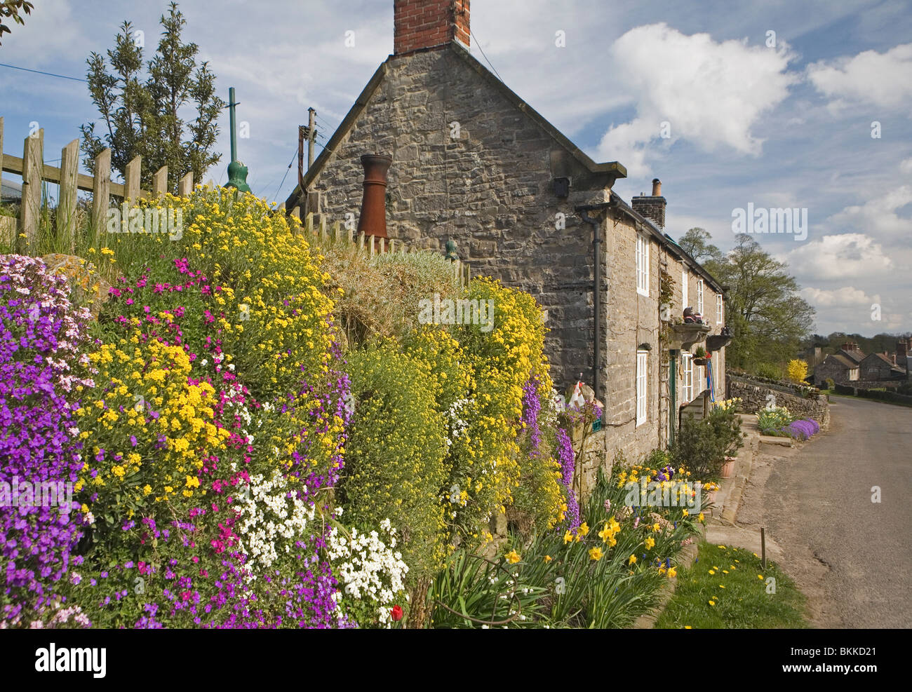 Tissington village, Peak District, Derbyshire, England Stock Photo - Alamy