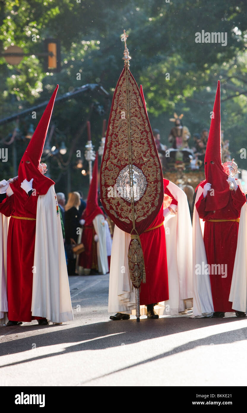 Semana Santa Procession in Holy Week. Malaga. Andalusia. Province ...