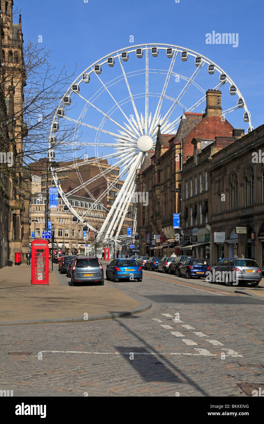 The Wheel of Sheffield from Surrey Street, Sheffield, South Yorkshire ...