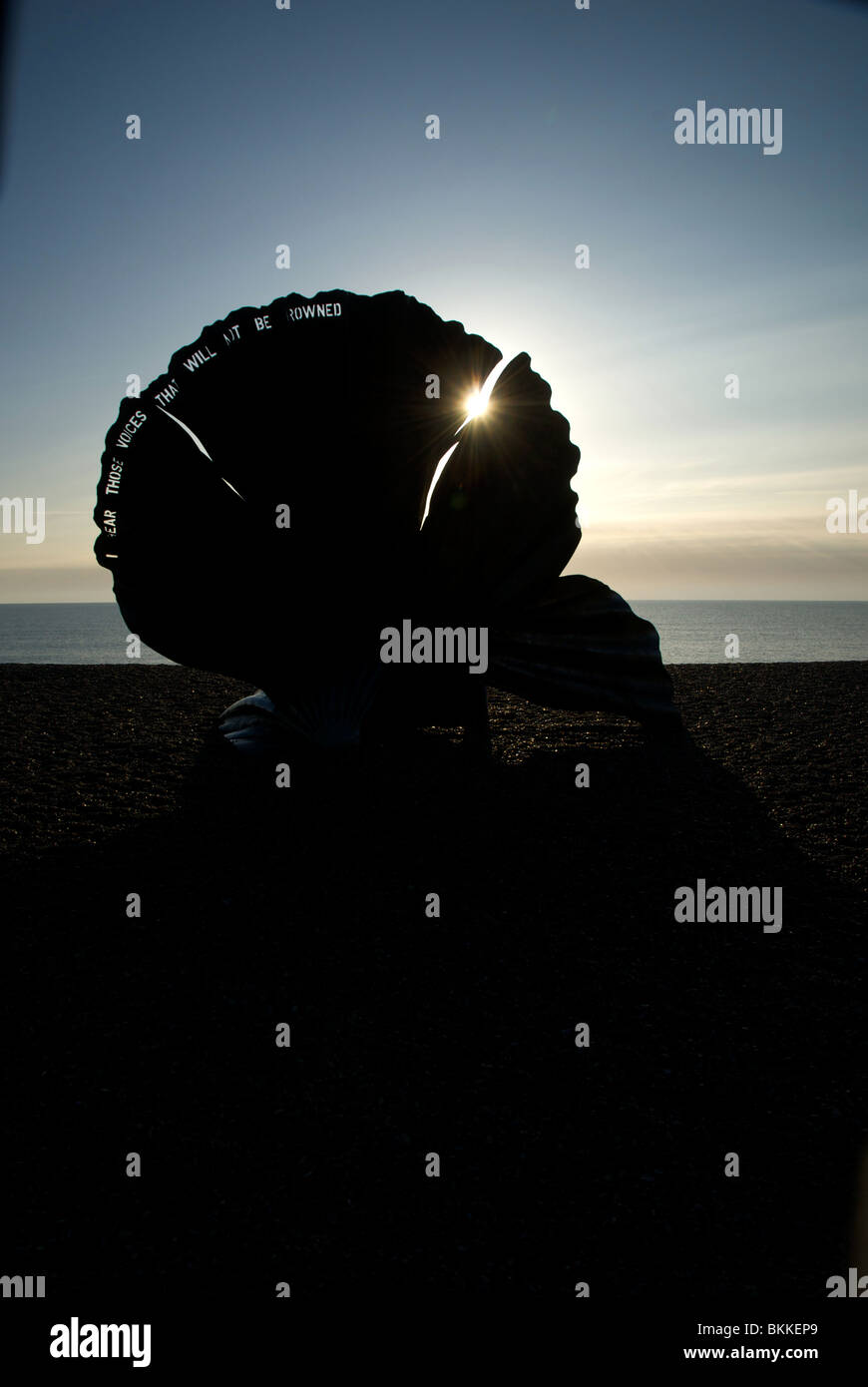 Maggie Hamblin Shell Sculpture Aldeburgh Suffolk UK Beach Sea Front ...