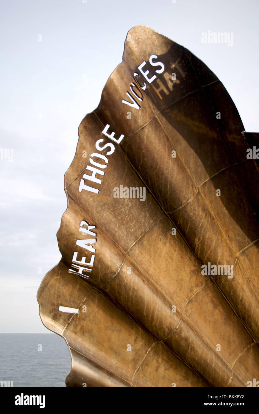 Maggie Hamblin Shell Sculpture Aldeburgh Suffolk UK Beach Sea Front ...