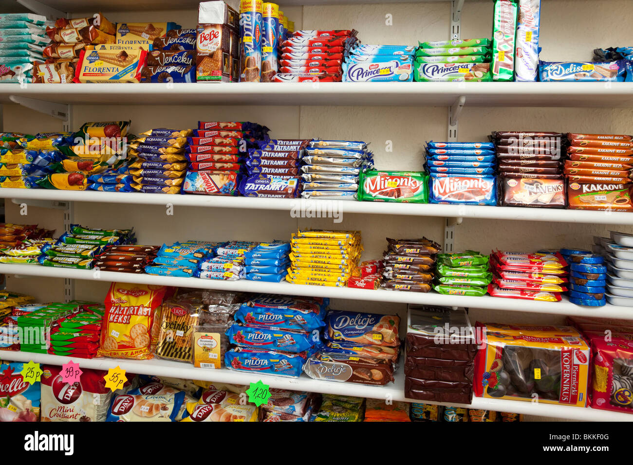 Polish food shop in UK Stock Photo - Alamy