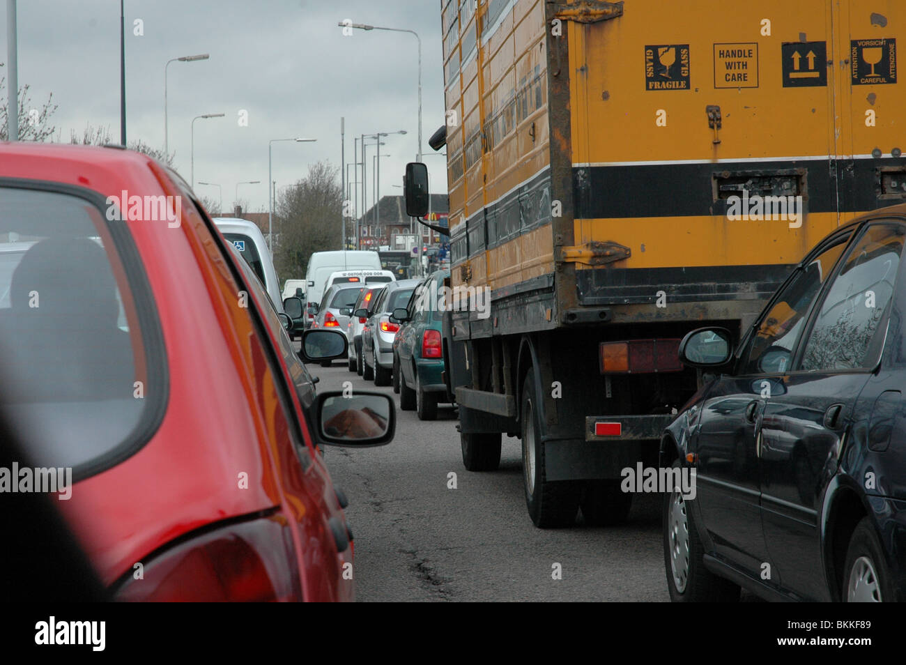 Highway cars congestion traffic jam busy roads slow gridlocked ...