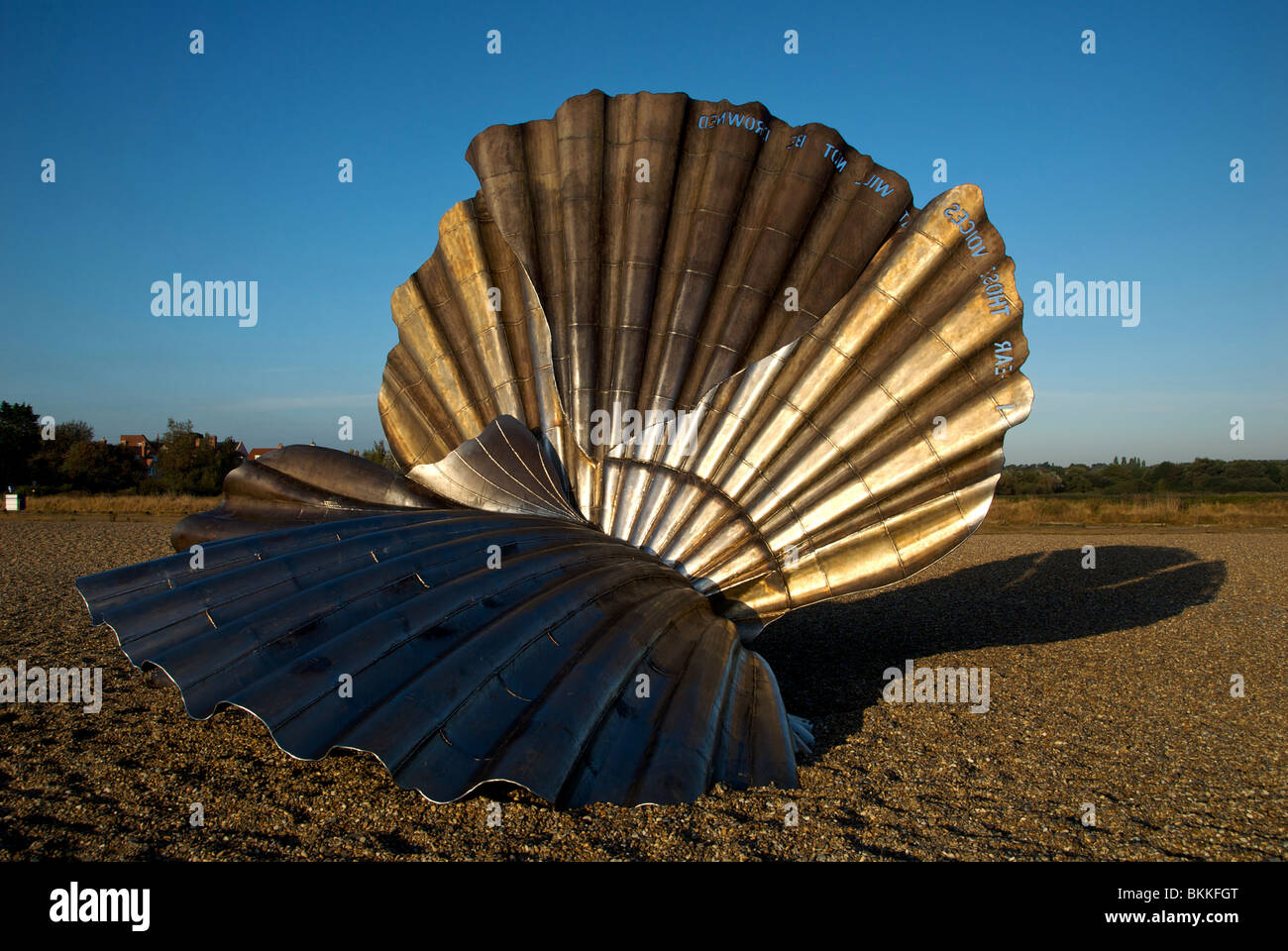 Maggie Hamblin Shell Sculpture Aldeburgh Suffolk UK Beach Sea Front ...