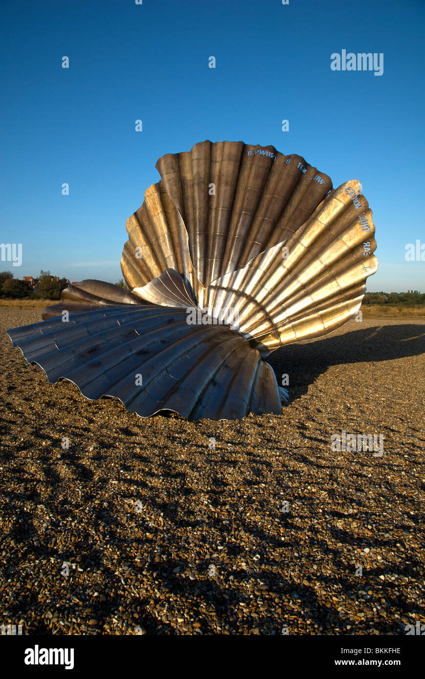 Maggie Hamblin Shell Sculpture Aldeburgh Suffolk UK Beach Sea Front ...