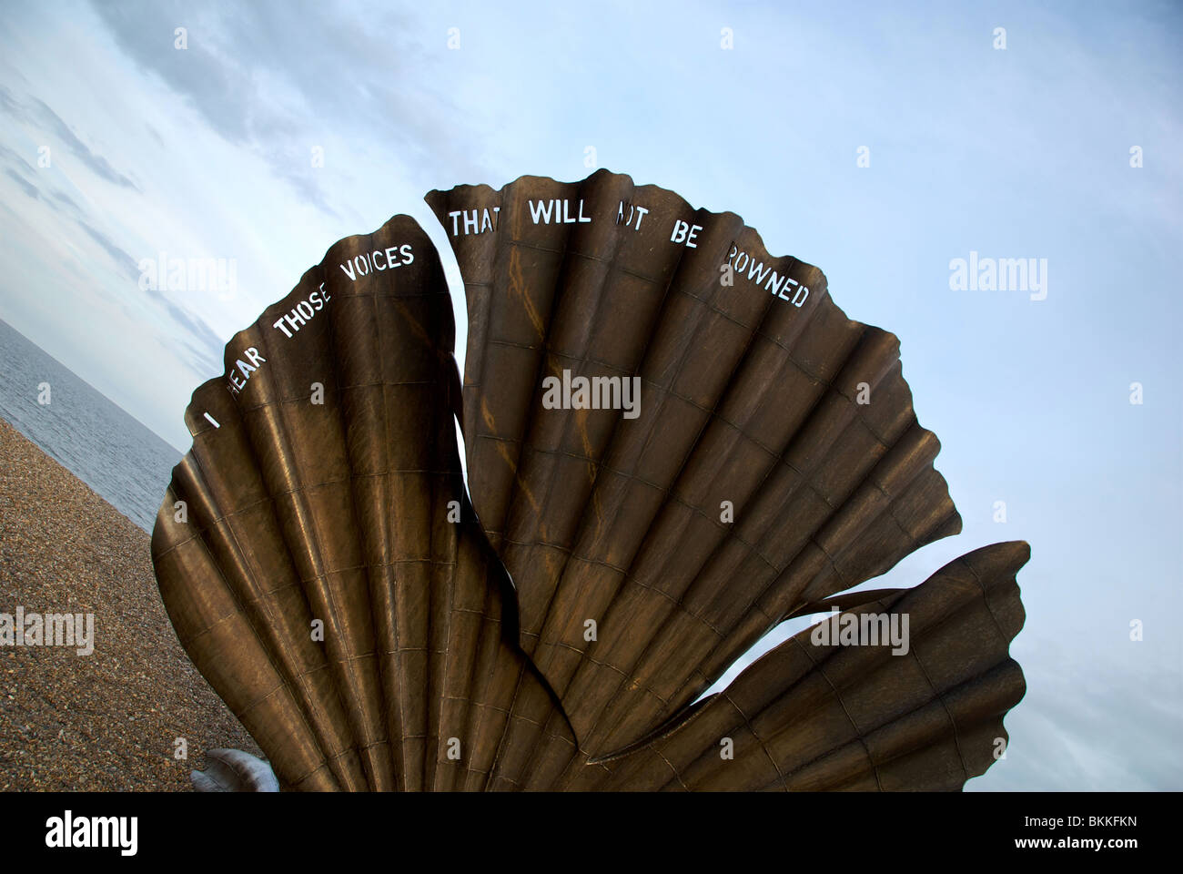 Maggie Hamblin Shell Sculpture Aldeburgh Suffolk UK Beach Sea Front ...