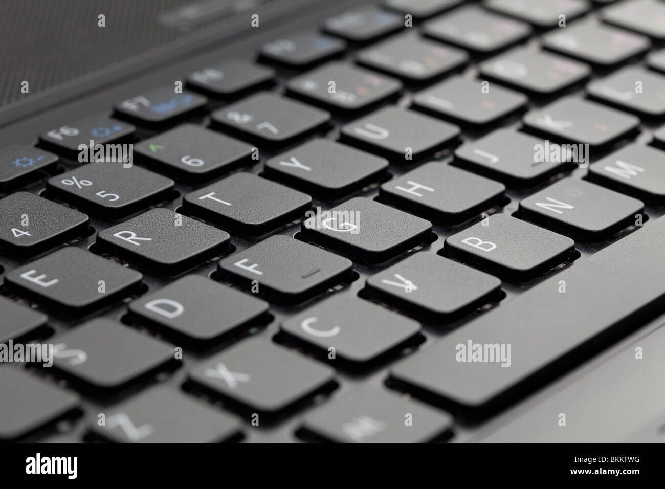Black Computer Keyboard close up Stock Photo - Alamy