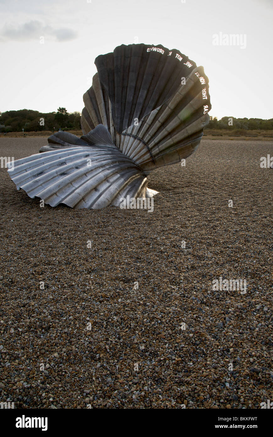 Maggie Hamblin Shell Sculpture Aldeburgh Suffolk UK Beach Sea Front ...