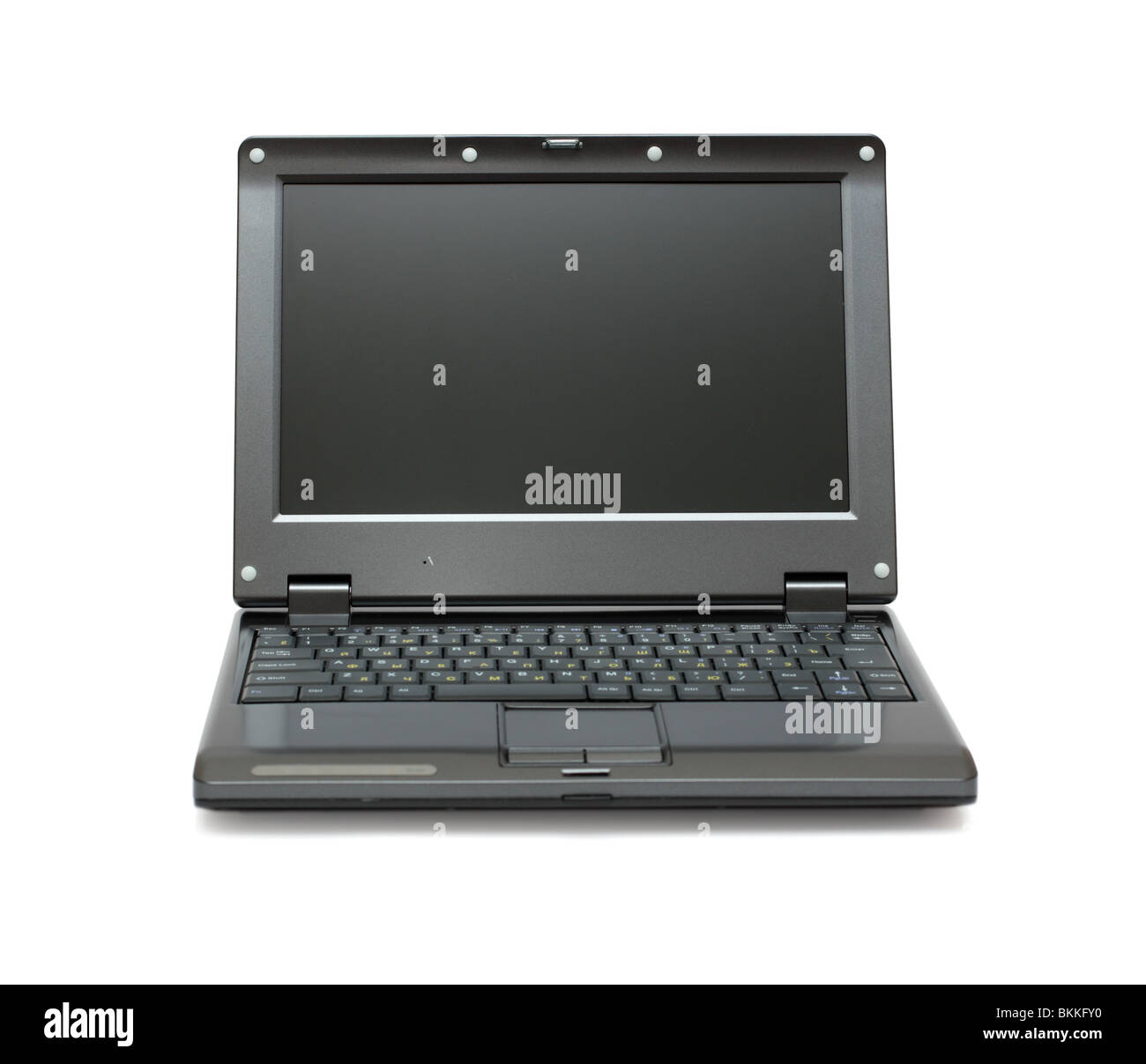 small laptop with 10-inch screen isolated on white Stock Photo - Alamy