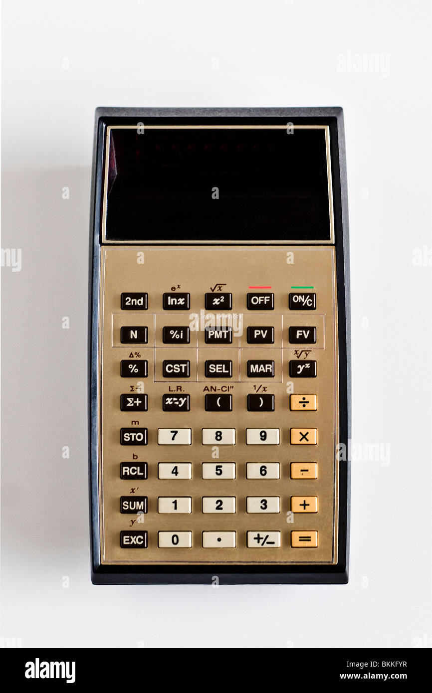 Vintage calculator hi-res stock photography and images - Alamy
