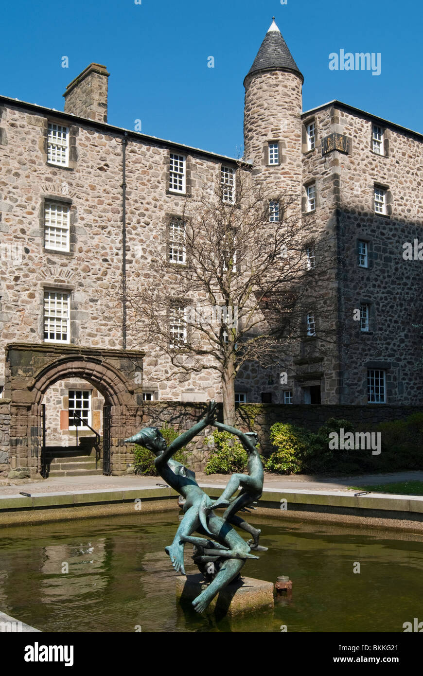 Water Fountain Outside Provost Skene's House Stock Photo - Alamy