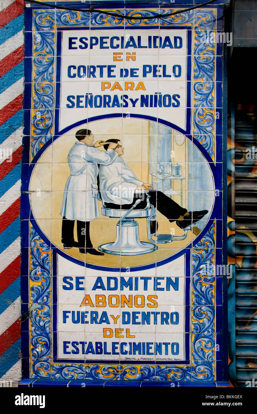 Barber shop tiles hi-res stock photography and images - Alamy