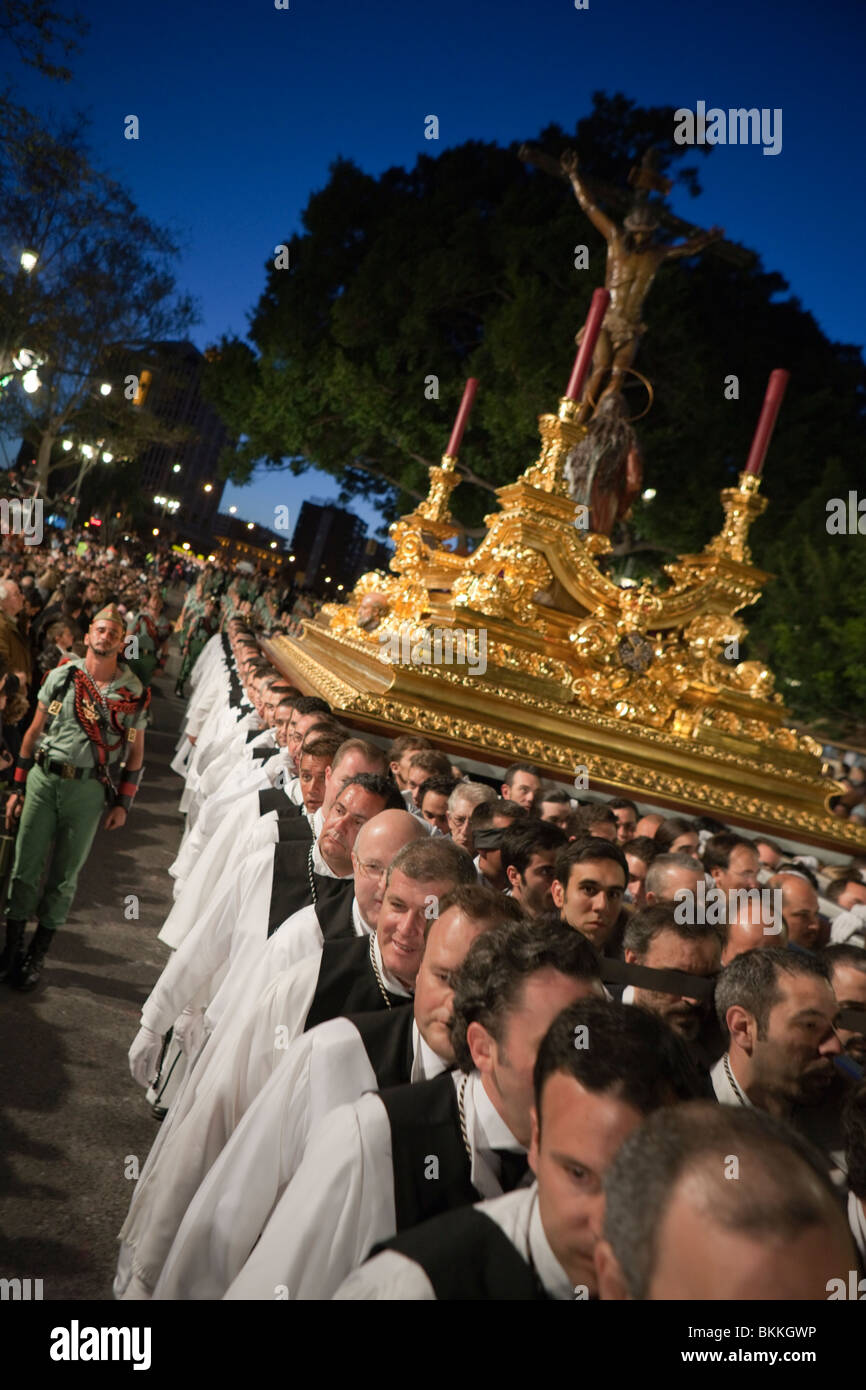 Semana Santa Procession in Holy Week. Malaga. Andalusia. Province ...