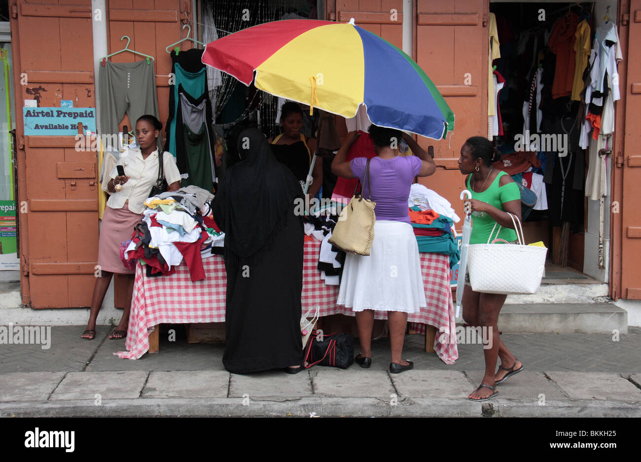 Market street in victoria seychelles hi-res stock photography and ...
